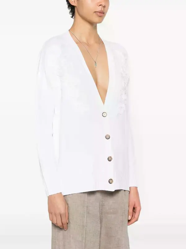 ERMANNO FIRENZE Floral-embroidered Cardigan