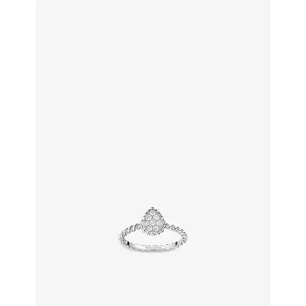 Boucheron Serpent Bohème Diamond White Gold Ring - Silver