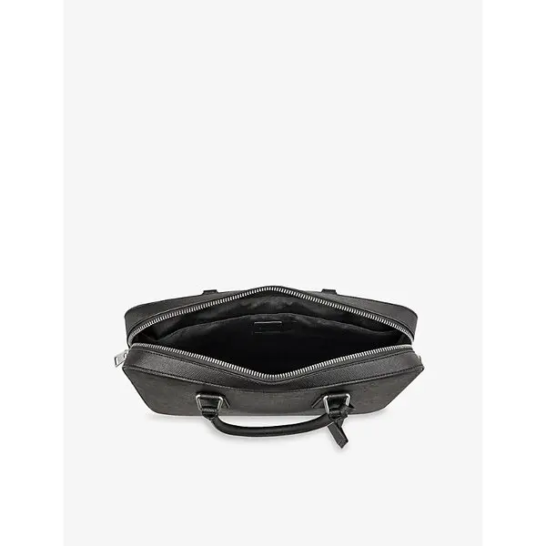 Sandro Logo-embossed Faux-leather Briefcase