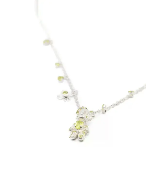 YVMIN Flower Bear-charm Necklace