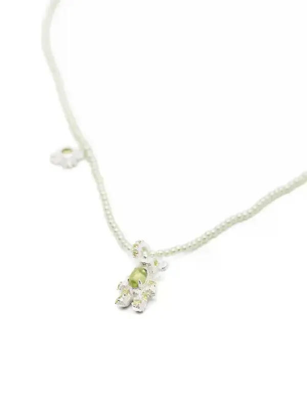 YVMIN Bear And Flower Charm Necklace