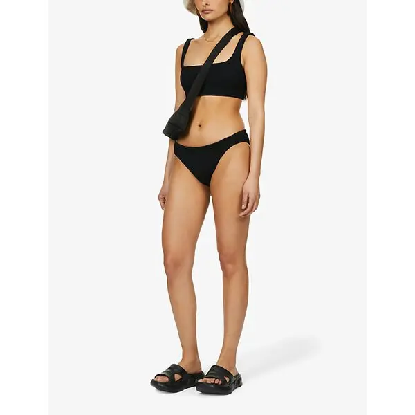 Hunza G Xandra Crinkle Bikini Set - Black