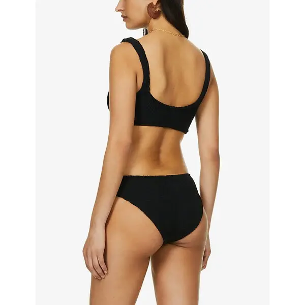 Hunza G Xandra Crinkle Bikini Set - Black