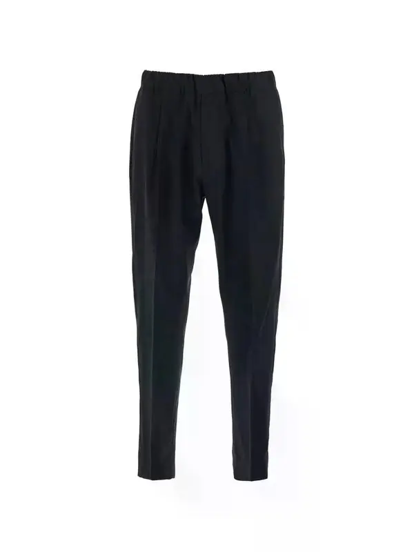 LOW BRAND Elasticated-waist Wool Trousers