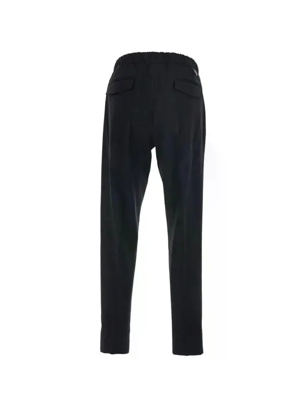 LOW BRAND Elasticated-waist Wool Trousers