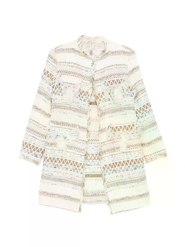 BYE Geometric Fringed Jacket