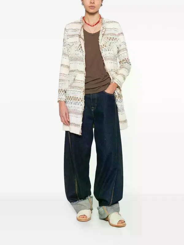 BYE Geometric Fringed Jacket