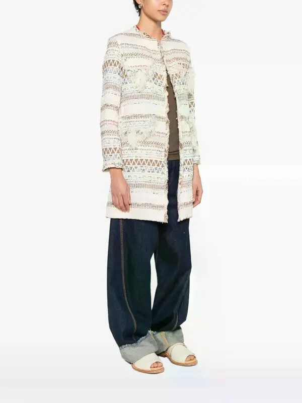 BYE Geometric Fringed Jacket