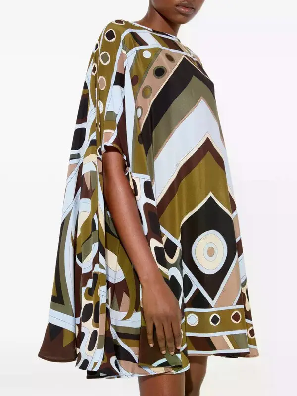 Emilio Pucci Vivara Print Silk Kaftan