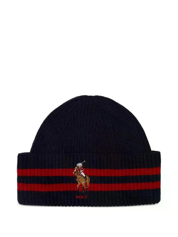 POLO RALPH LAUREN EYEWEAR Embroidered Beanie - Blue