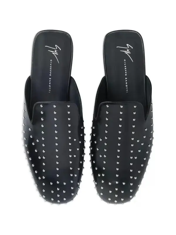GIUSEPPE ZANOTTI Aristotele Metal-studded Mules
