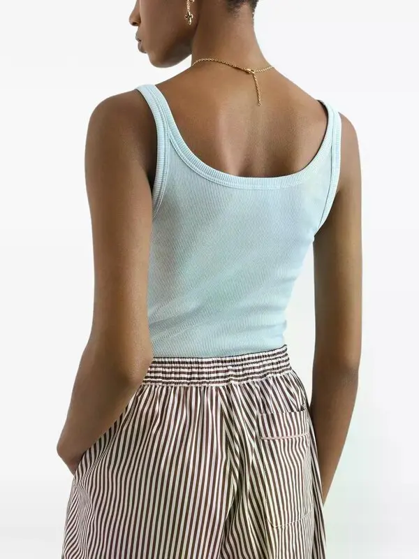 Dolce & Gabbana Ribbed Tank Top - Blue