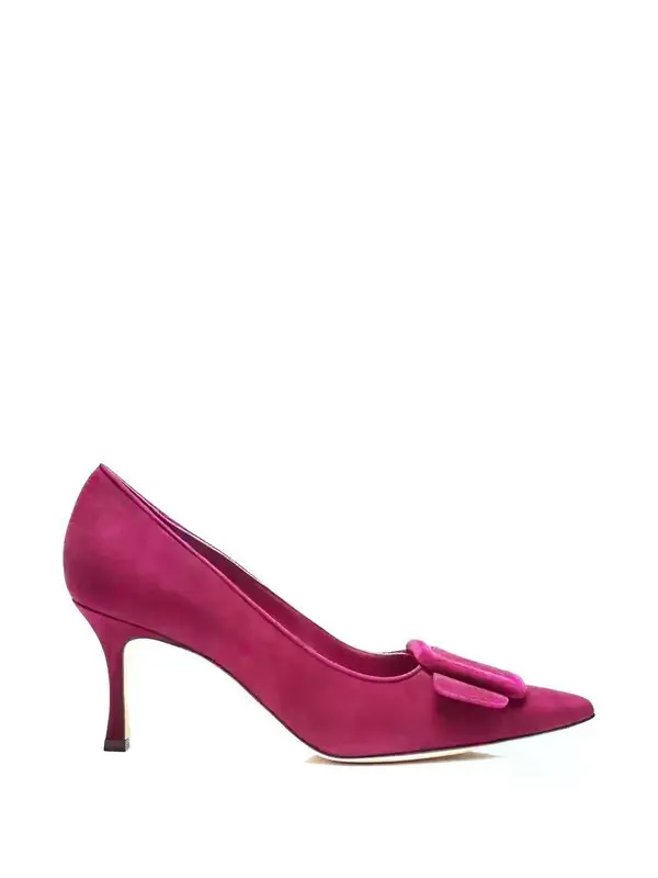 Manolo Blahnik Maysale Suede Pumps