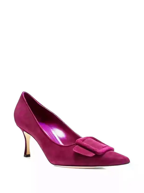 Manolo Blahnik Maysale Suede Pumps