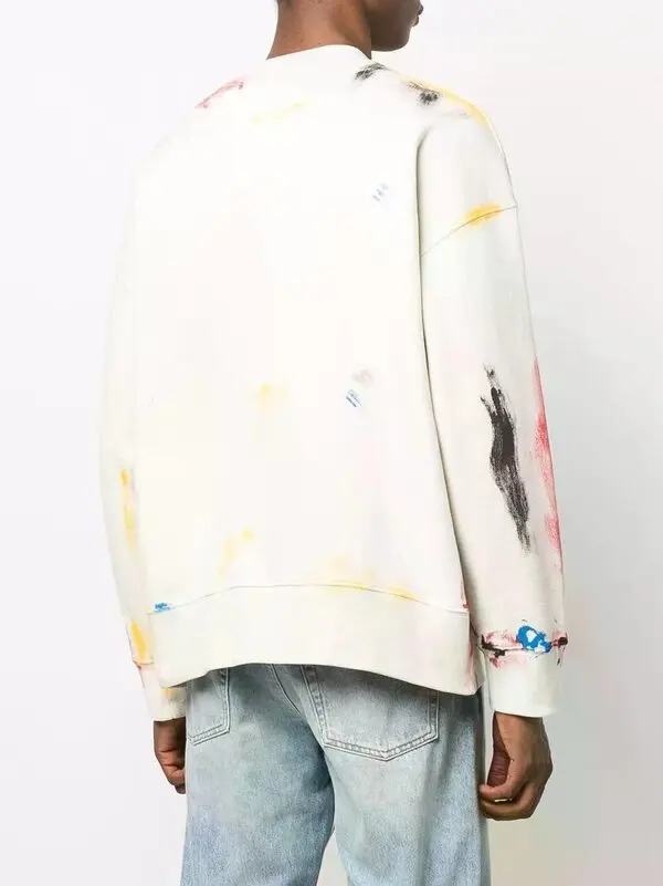 Palm Angels Painted College Sweatshirt