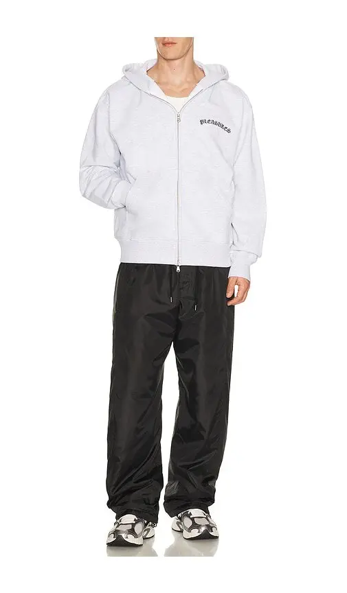 PLEASURES Neural Zip Hoodie - Grey