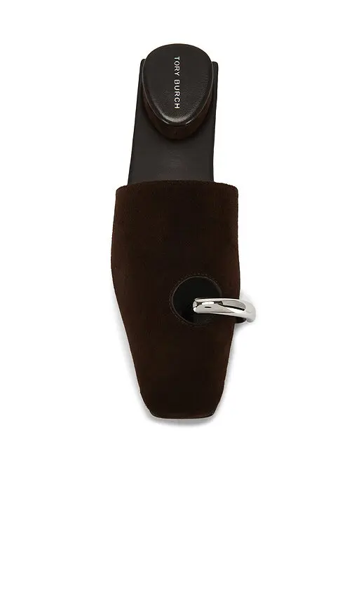 Tory Burch Pierced Mule - Chocolate