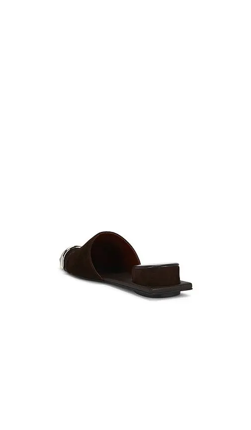 Tory Burch Pierced Mule - Chocolate