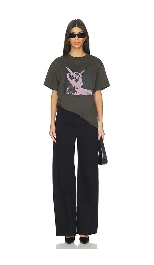 PLEASURES Angel T-shirt In . Also - Charcoal