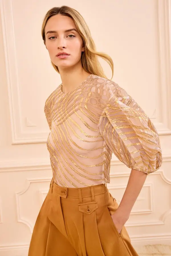 Ulla Johnson Akami Lurex Top