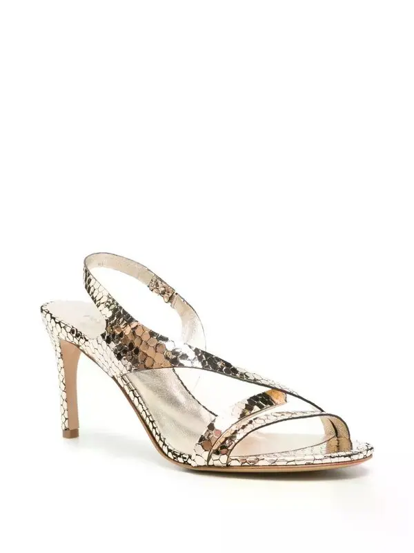DEL CARLO Cannes 11527 Strappy Snake-effect Sandals
