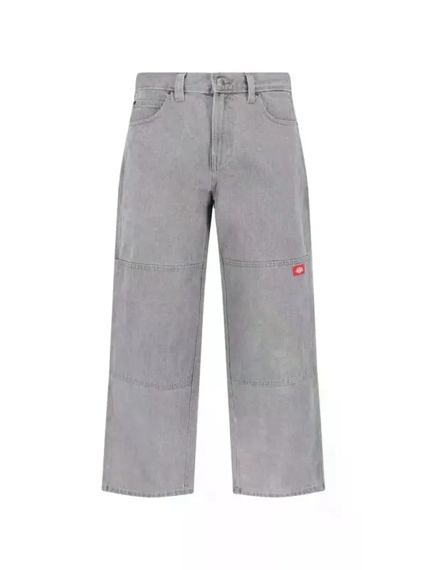 Dickies Double Knee Straight Jeans - Grey