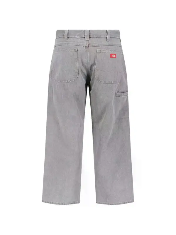 Dickies Double Knee Straight Jeans - Grey