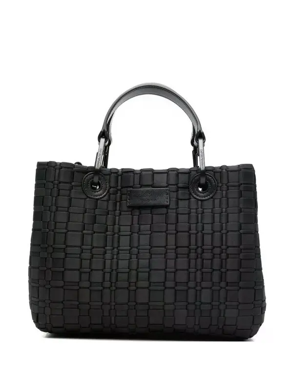 Emporio Armani Woven Top Handle Tote