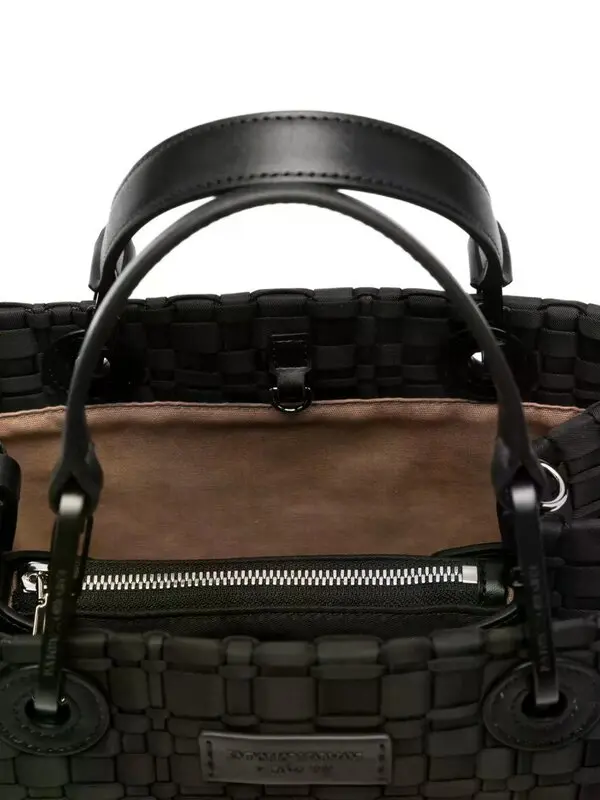 Emporio Armani Woven Top Handle Tote
