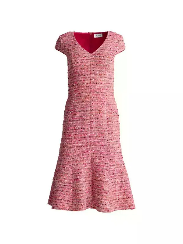St. John Marcy Cap-sleeves Dress