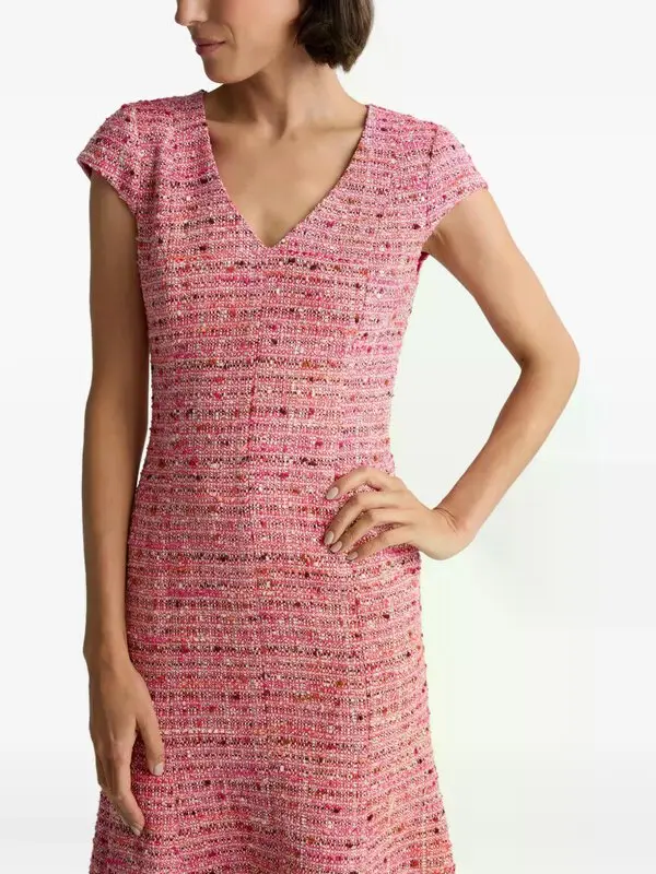 St. John Marcy Cap-sleeves Dress