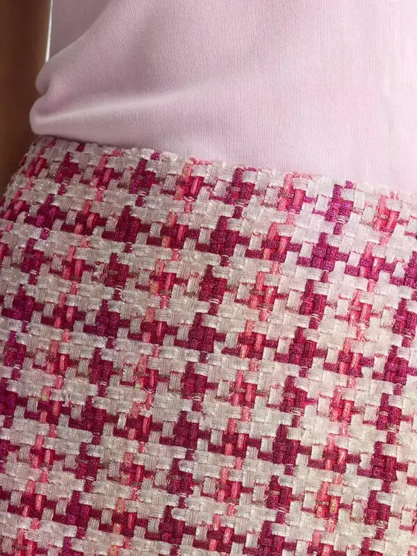 St. John Skyler Tweed Skirt - Pink