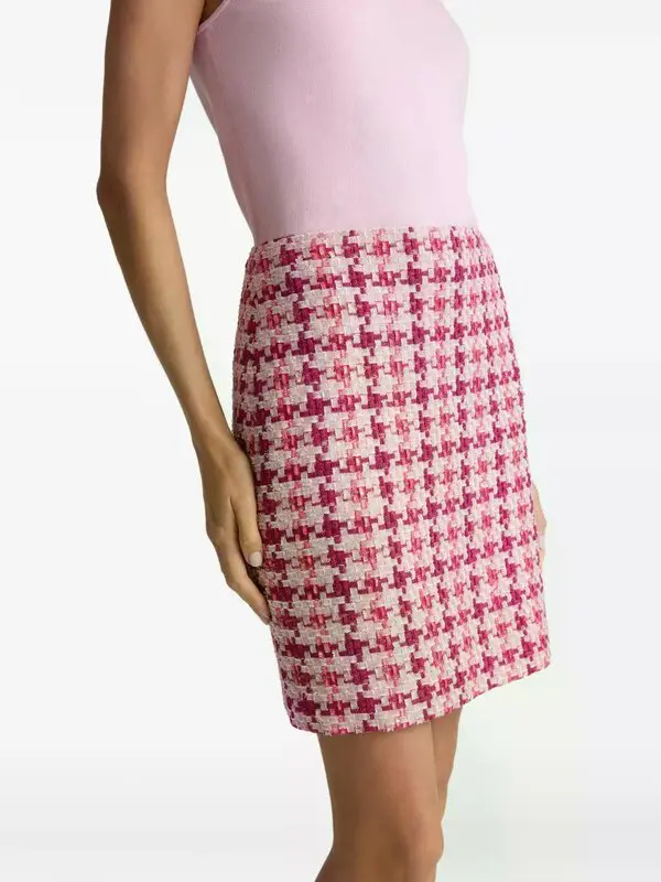 St. John Skyler Tweed Skirt - Pink