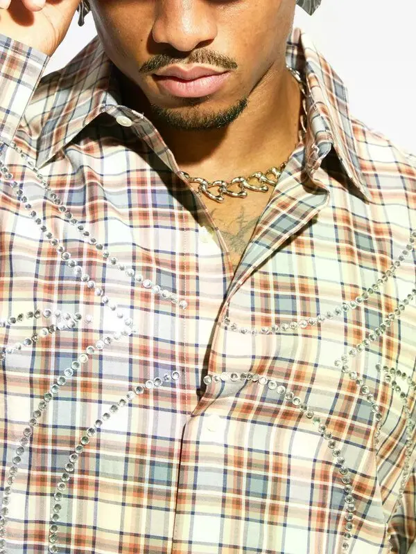 GARCIAS Plaid Embellished Shirt
