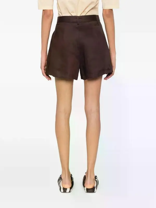 ERMANNO FIRENZE Belted Pleated Shorts
