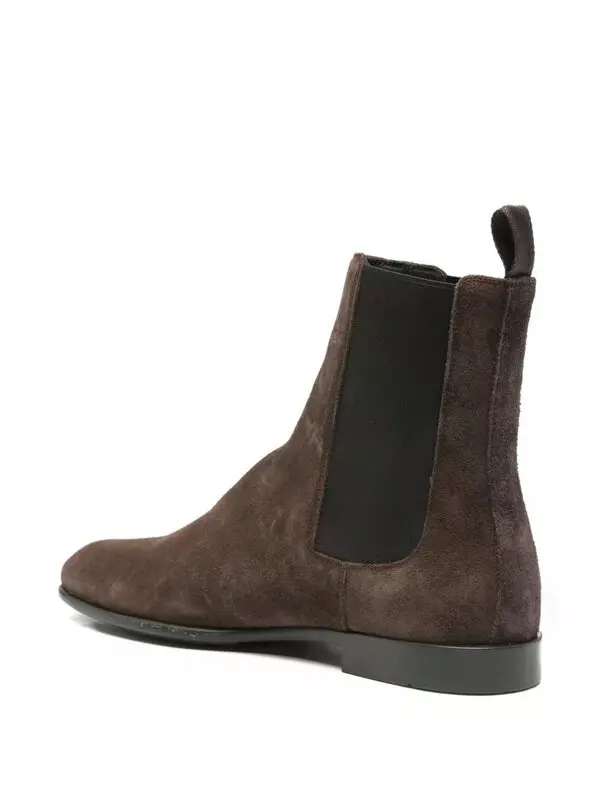 FERRAGAMO Suede Chelsea Boots - Brown