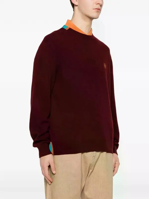 Loewe Logo Crewneck Sweater - Red