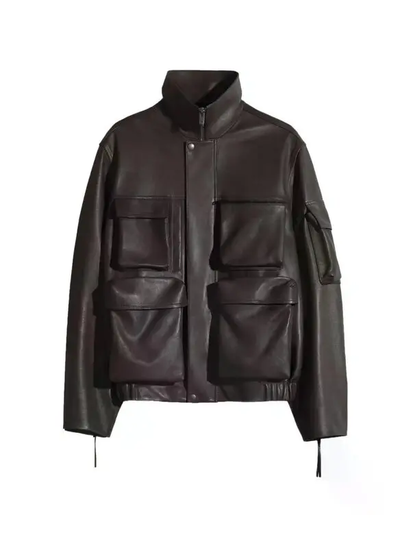LEMAIRE Multi-pocket Leather Jacket