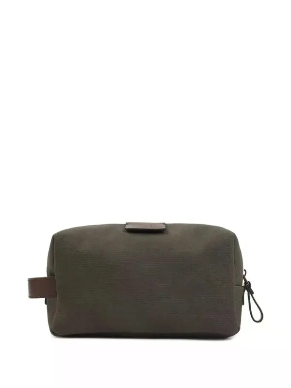 Giorgio Armani Canvas Wash Bag - Green