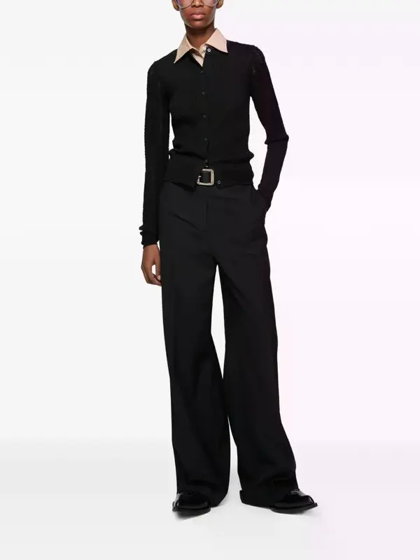 Acne Studios Button Knitted Cardigan - Black