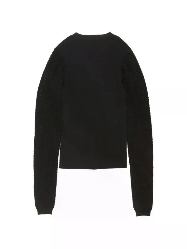 Acne Studios Button Knitted Cardigan - Black