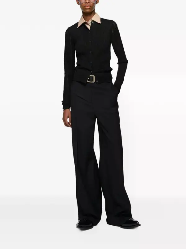 Acne Studios Button Knitted Cardigan - Black