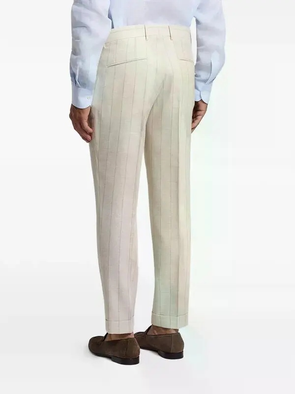 Peserico Striped Pleated Trousers