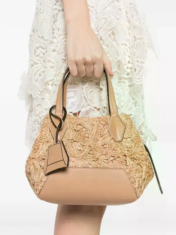 JIMMY CHOO Diamond Floral Tote Bag