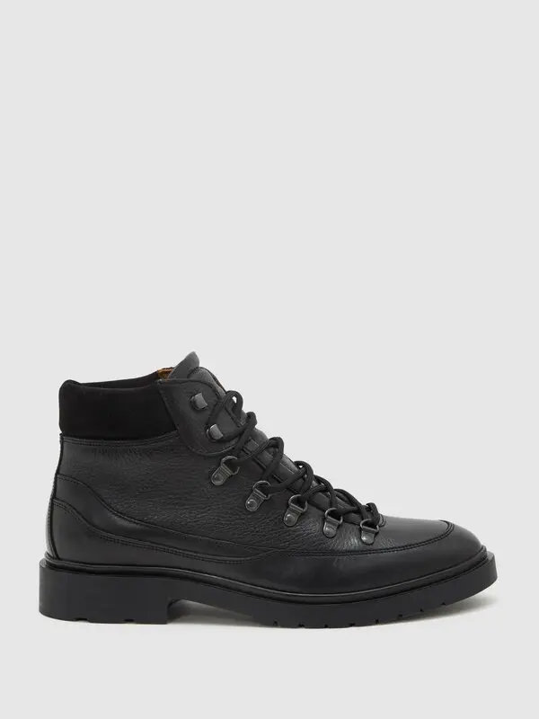 REISS Nevada Leather Hiking Boots