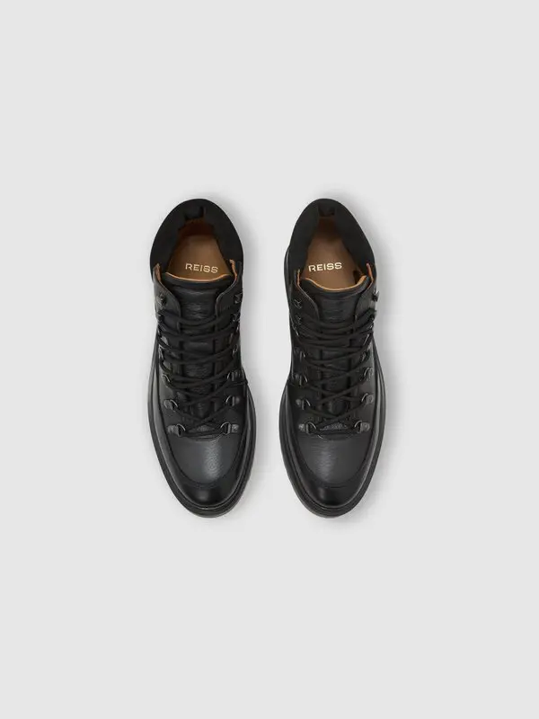 REISS Nevada Leather Hiking Boots