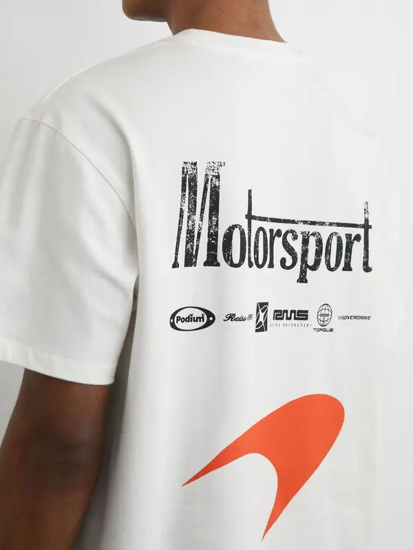 REISS X Mclaren F1 Team Stirlingmclaren Racing Motorsport Relaxed T-shirt-fit - White