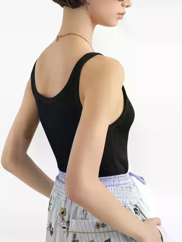 Dolce & Gabbana Ribbed Tank Top - Black