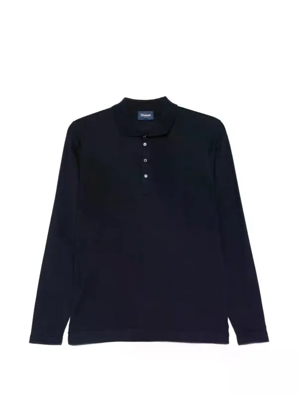 DRUMOHR Navy Polo Shirt - Blue