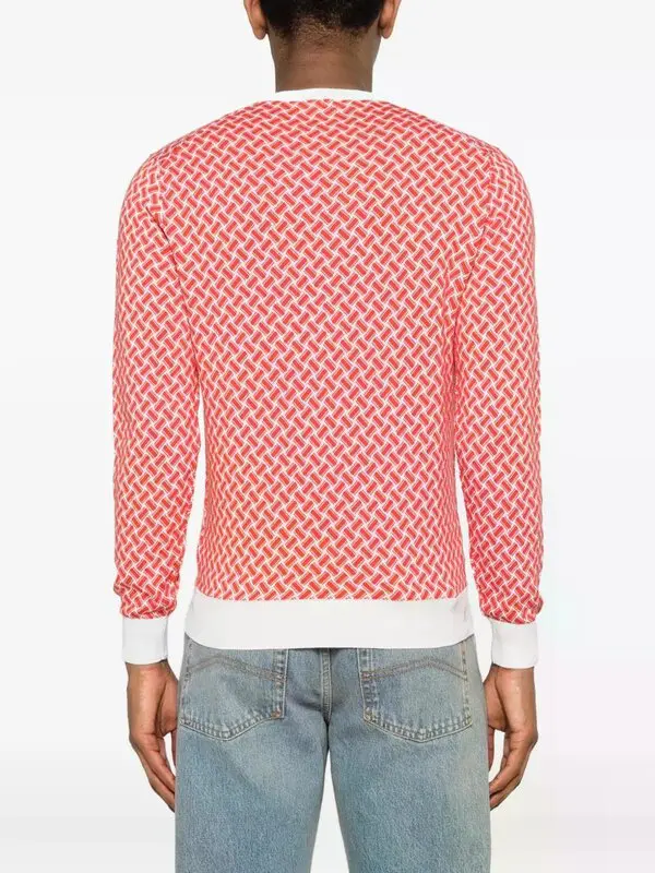 DRUMOHR Geometric-pattern Sweater - Red